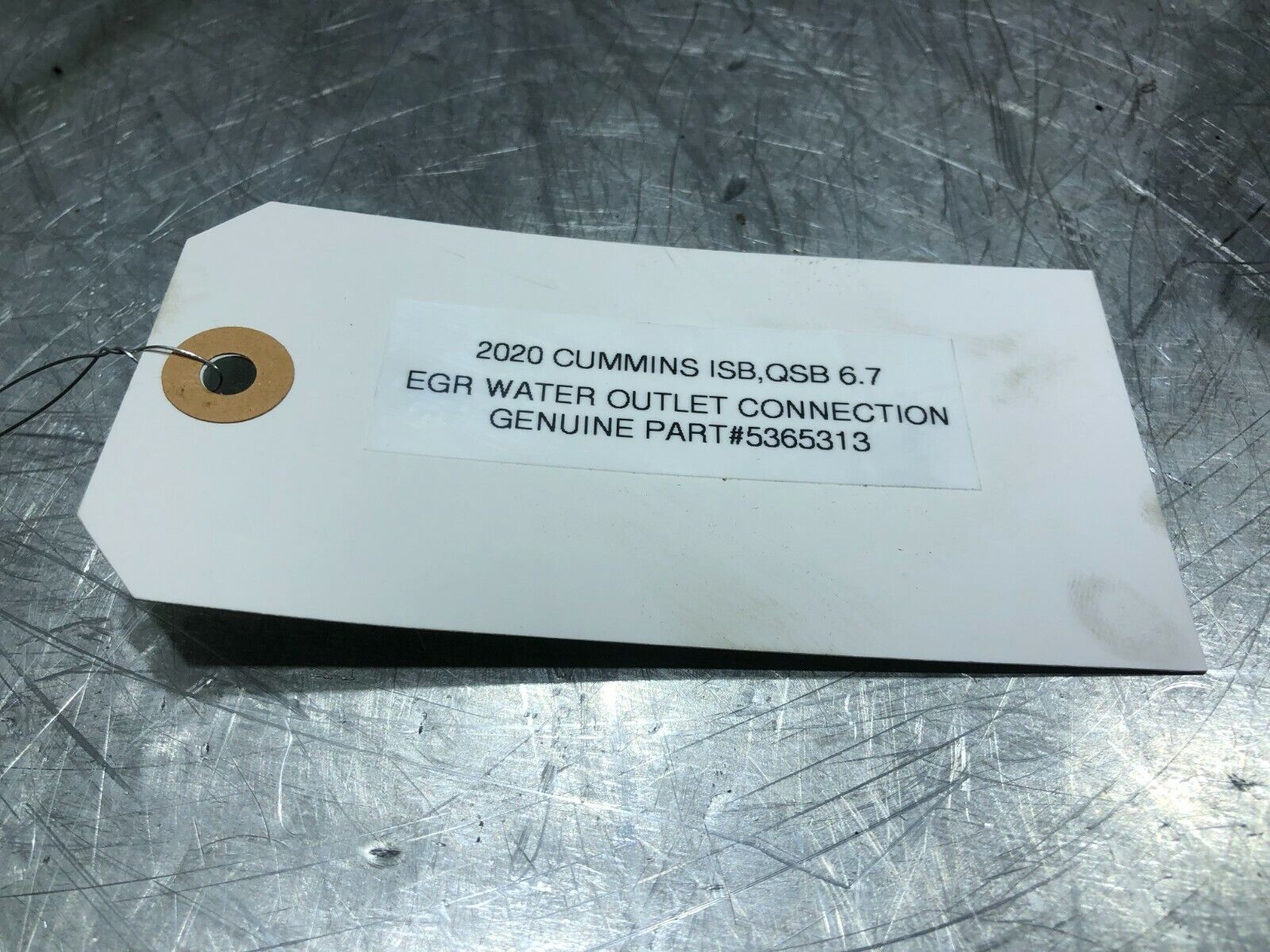 2020 Cummins ISB 6.7 DIESEL ENGINE WATER OUTLET CONNECTION 5365313 OEM ...