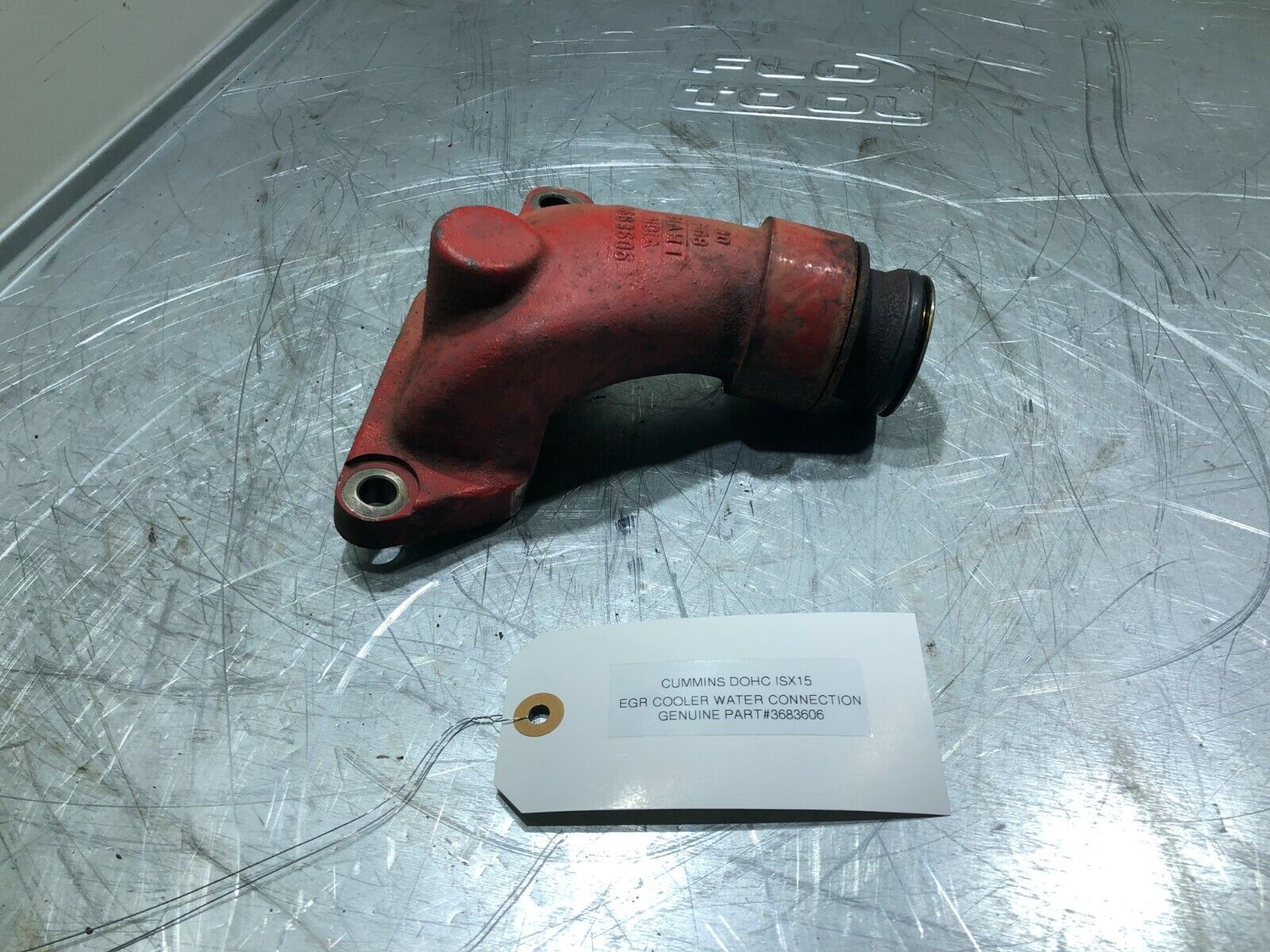Cummins ISX15 DOHC EGR cooler water connection 3683606 OEM ⋆ Used ...