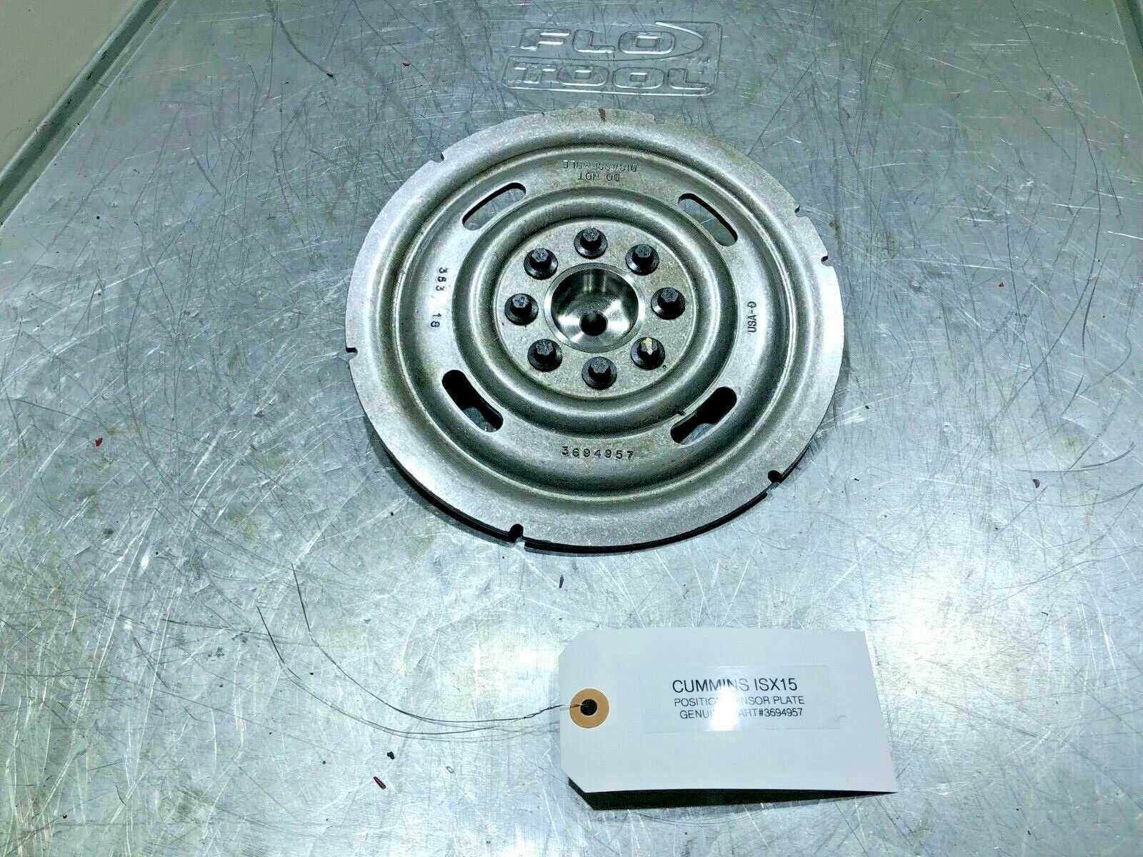 Cummins ISX15 X15 XPI Camshaft Gear Position Sensor Plate 3694957 OEM ⋆ ...