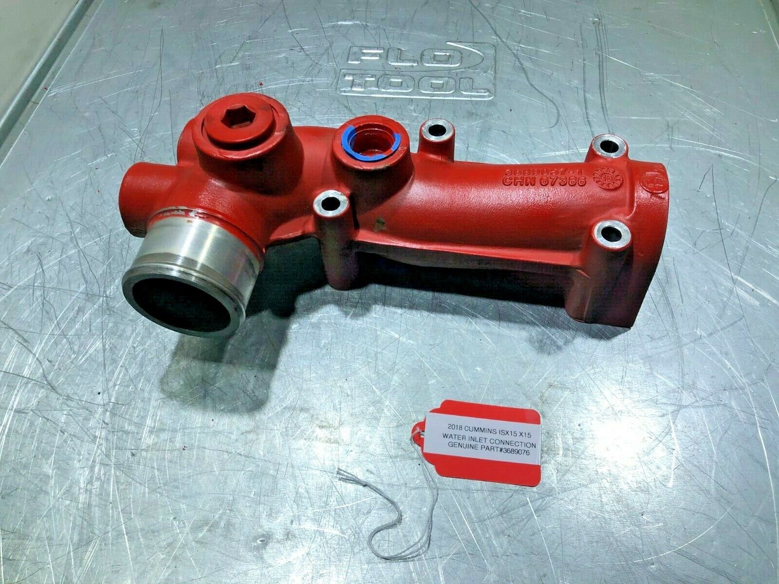 Cummins Diesel Engine Water Inlet Connector 4980683 OEM ⋆ USED DIESEL PARTS