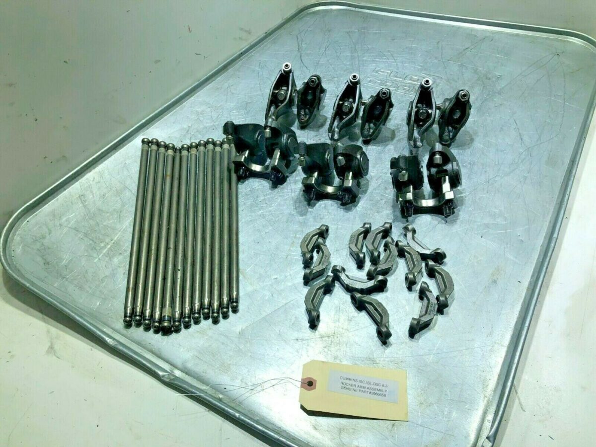Cummins ISL ISC 8.3 PACCAR Complete Rocker Arm Assembly push rods ...
